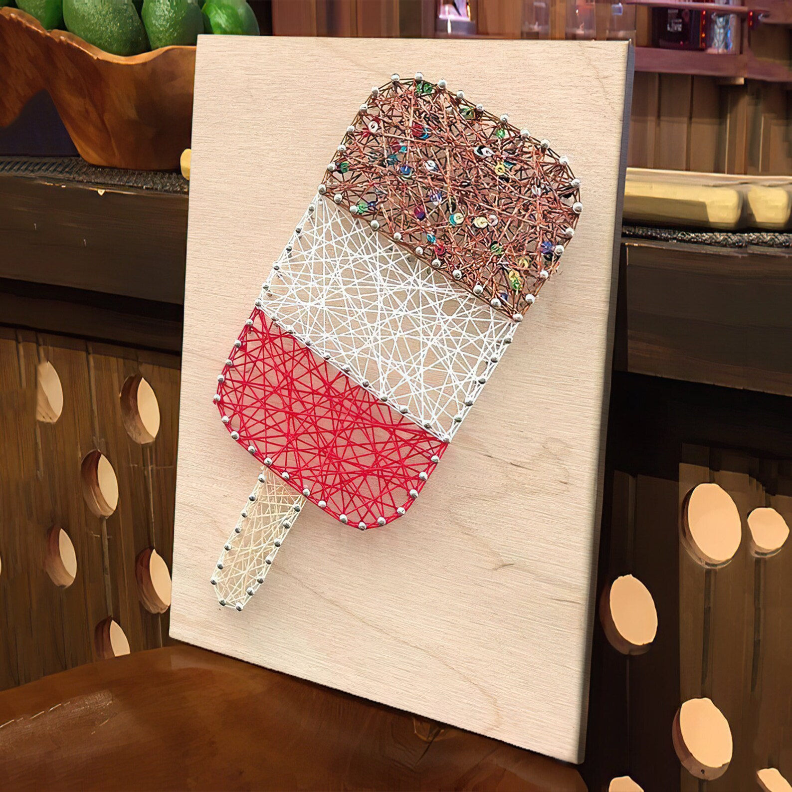 Ice Cream String Art Kit DIY Kit Includes Craft Supplies | Etsy