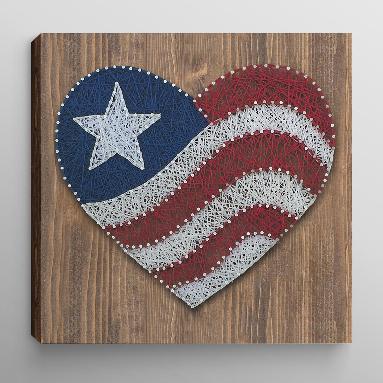 American Flag Heart String Art American Flag Heart String | Etsy