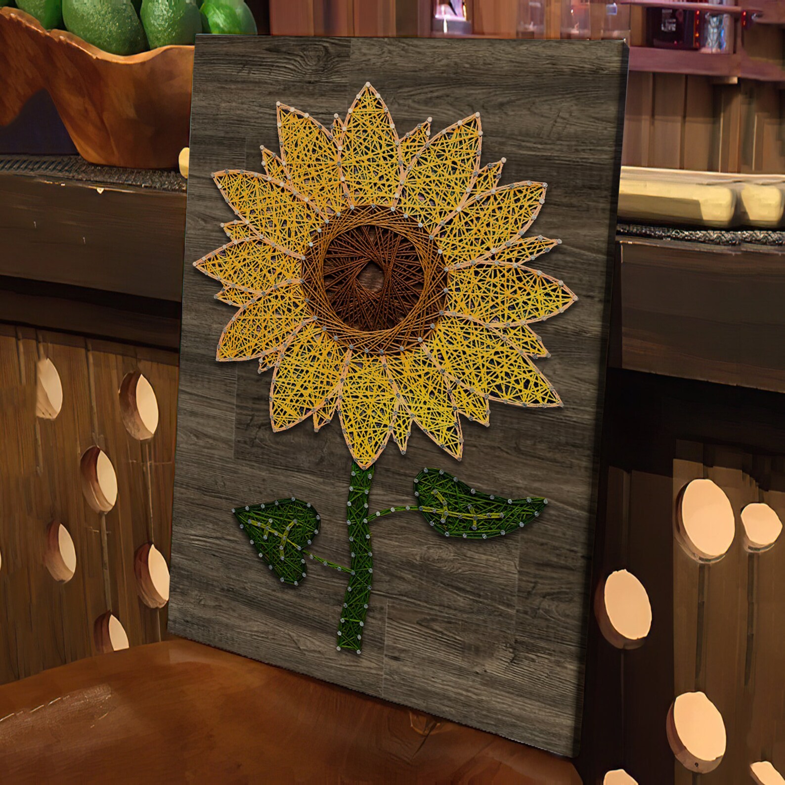 Sunflower String Art Kit DIY Kit Includes All Craft Supplies | Etsy