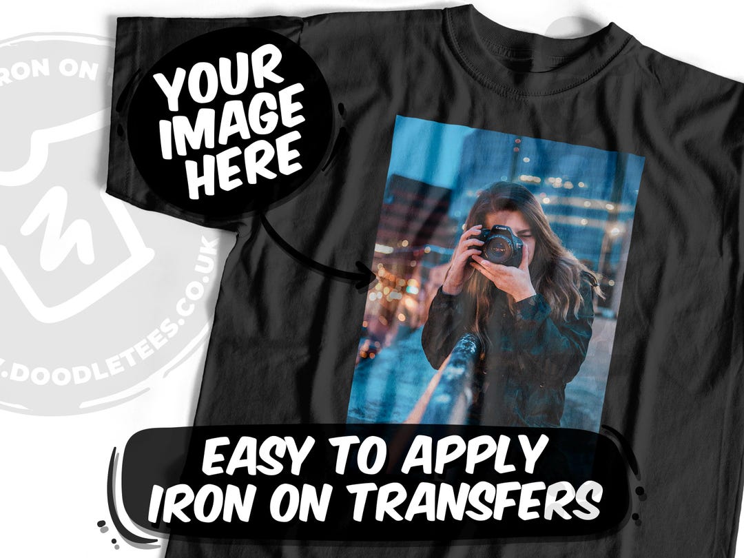 Custom Iron on T-shirt Transfer | Your Photo / Image / Logo / Design ...