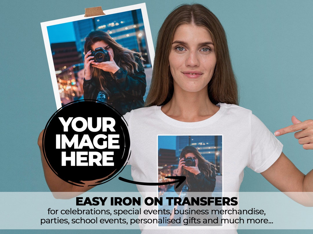 Custom Iron On T Shirt Transfer Your Photo Image Design Printed To