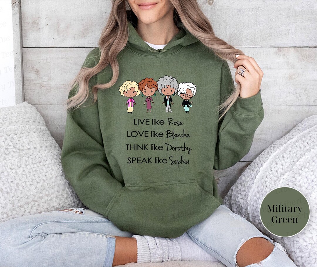 Golden Girls Hoodie, Golden Girls Name Hoodie, 80's TV Sitcom Gift ...