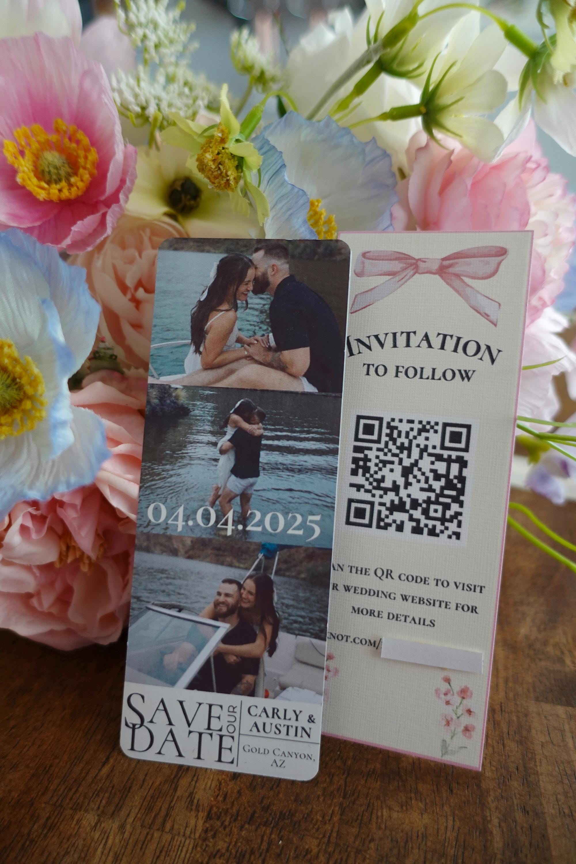 Photo Strip Save the Date Template, Photo Booth Save the Date, 100% ...
