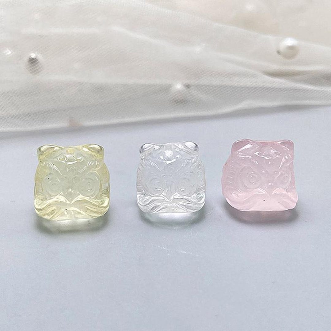 Lion Head Bead,rose Quartz Bead, Clear Quartz Bead, Citrine Bead - Etsy