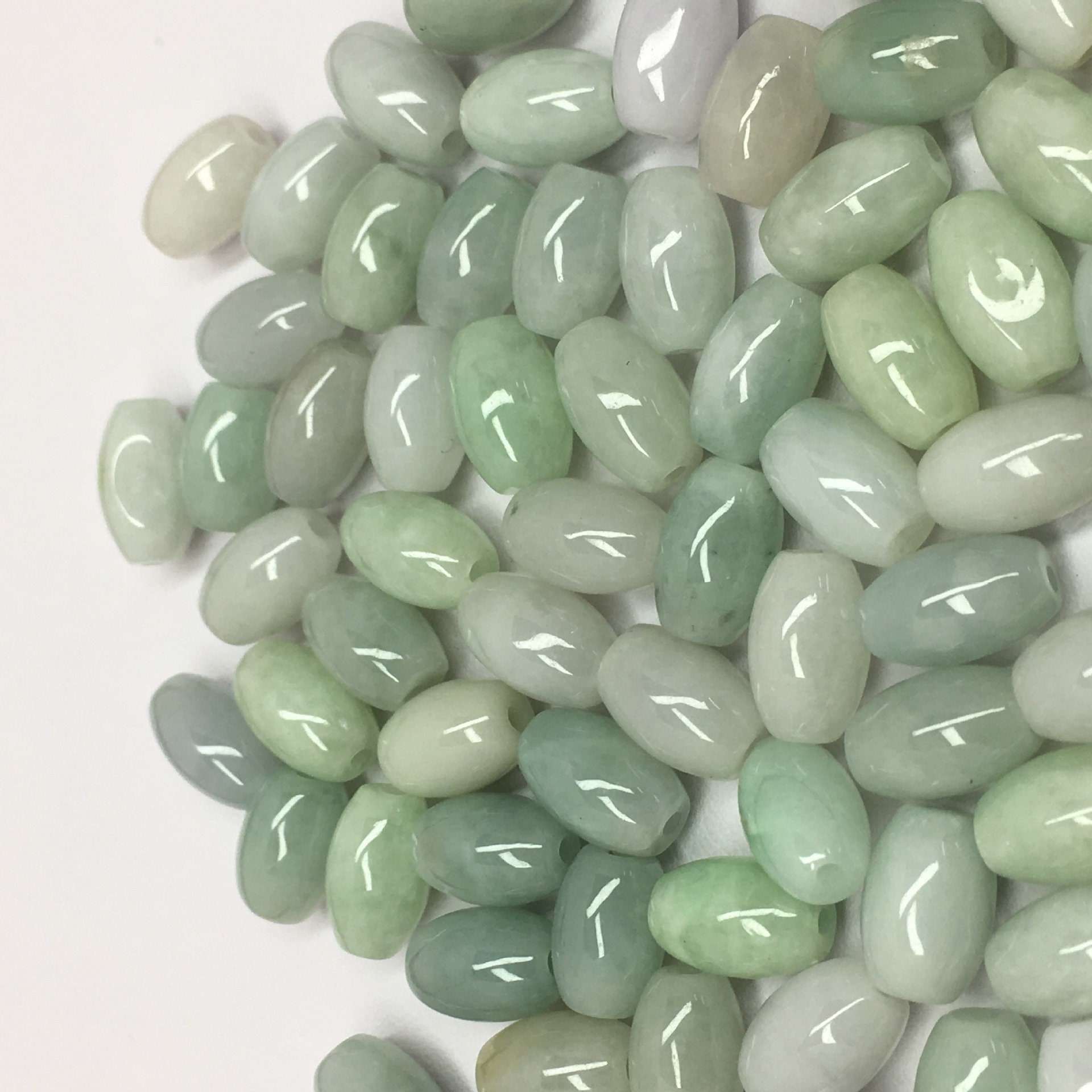 50 Pcs / 100 Pcs Genuine Natural Jadeite Bead Oval Shape Jade Bead - Etsy