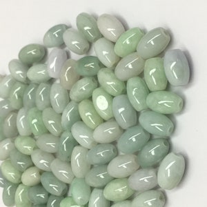 50 Pcs / 100 Pcs Genuine Natural Jadeite Bead Oval Shape Jade Bead - Etsy