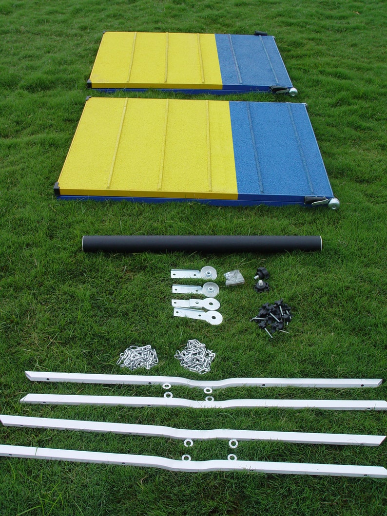 Dog Agility 7' Blue & Yellow A-frame With Ramps - Etsy