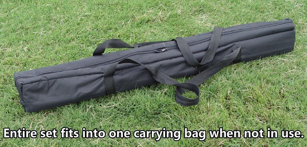 Dog Agility 6 PVC Weave Poles With Adjustable Pole Spacing From 19" to ...