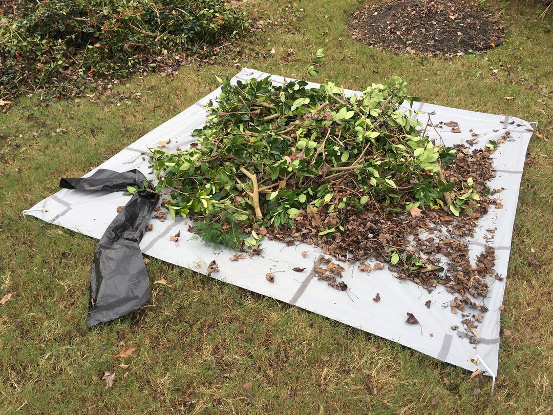 Gardening Sheet - for Bagging Leaves, Yard Debris, or Clippings FAST ...