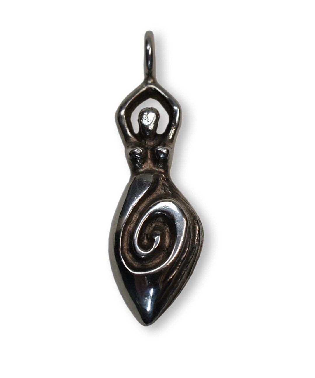 The Spiral Goddess, Pendant, Symbol, Talisman, Handmade in My Goldsmith ...