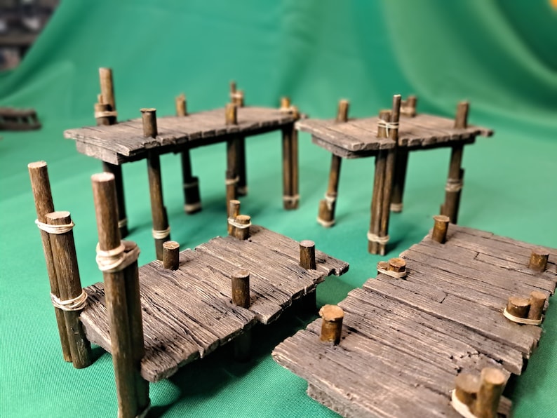 Dungeons and Dragons Terrain. Docks. Piers. Scaffolds. Handmade From ...