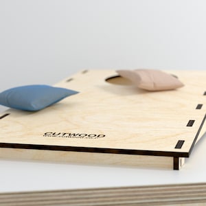 Miniature Cornhole Table Top Game - Digital Files for Glowforge, Laser ...