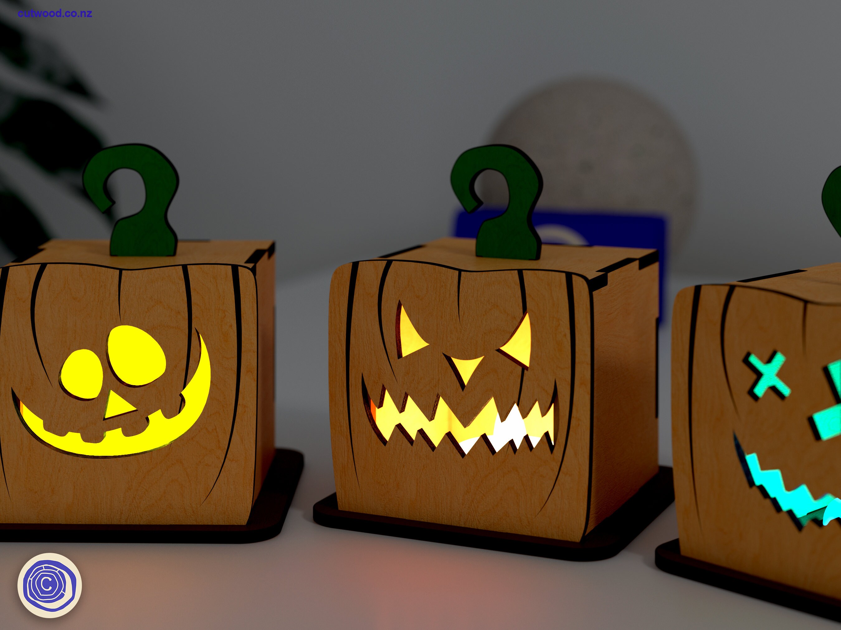 Halloween Pumpkins Digital File 3 Different Sizes Ai SVG - Etsy
