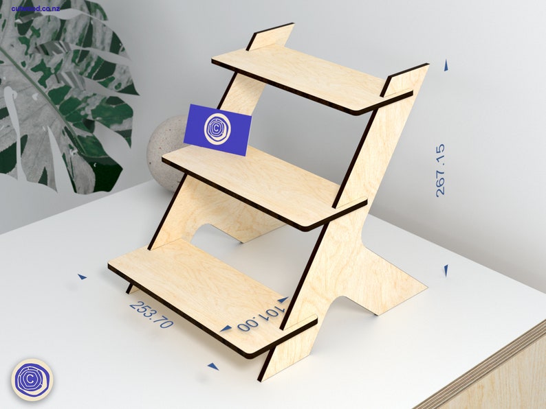 Cascading Counter Display Stand Digital File Ai SVG EPS - Etsy