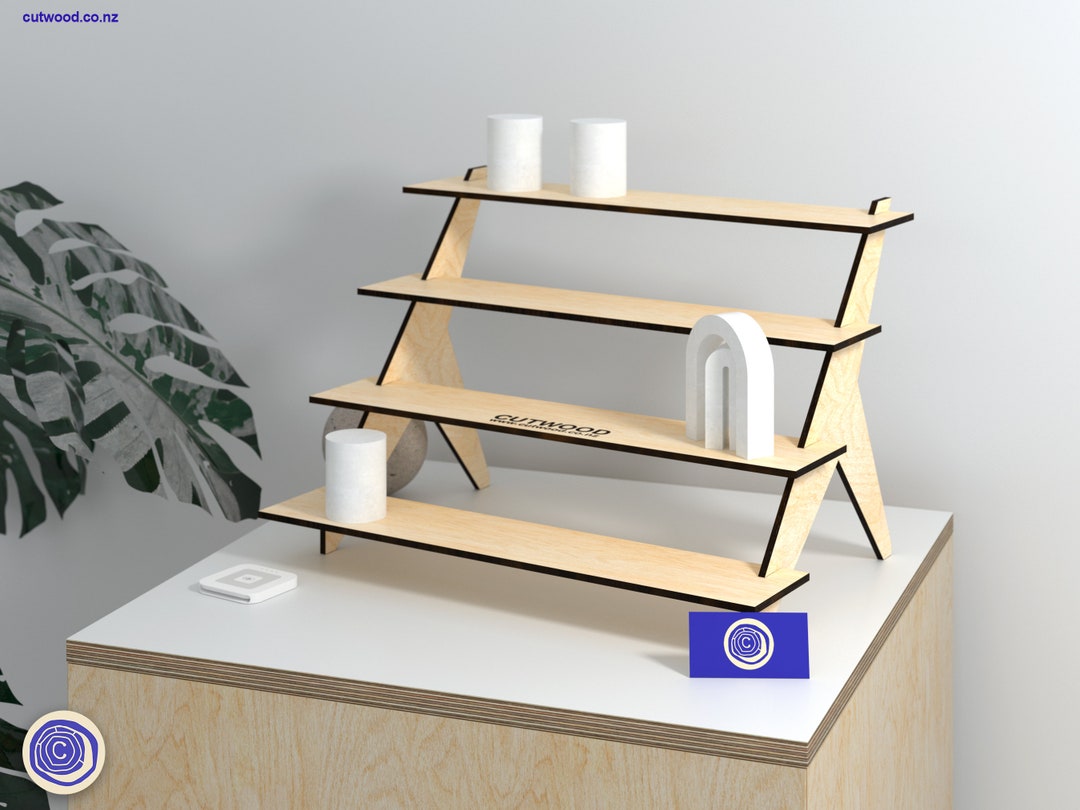 Four Level Display Stand for Craft Booths, Market Stalls - Laser CNC ...