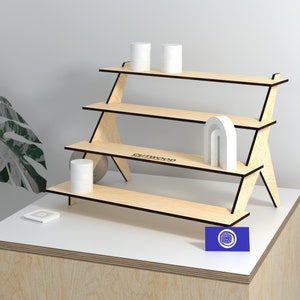 Four Level Display Stand for Craft Booths, Market Stalls Laser CNC Cut ...