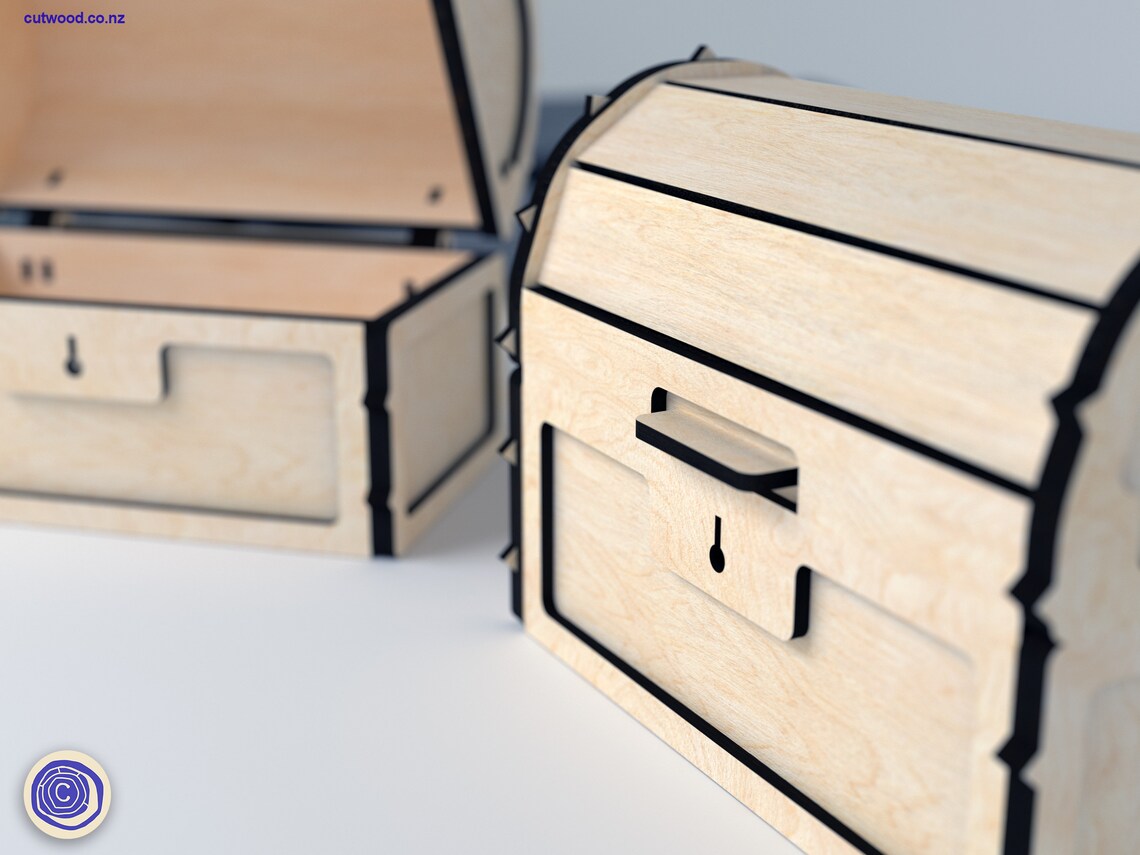 Mini Treasure Chest Digital Laser Cut File 3mm 1/8inch - Etsy