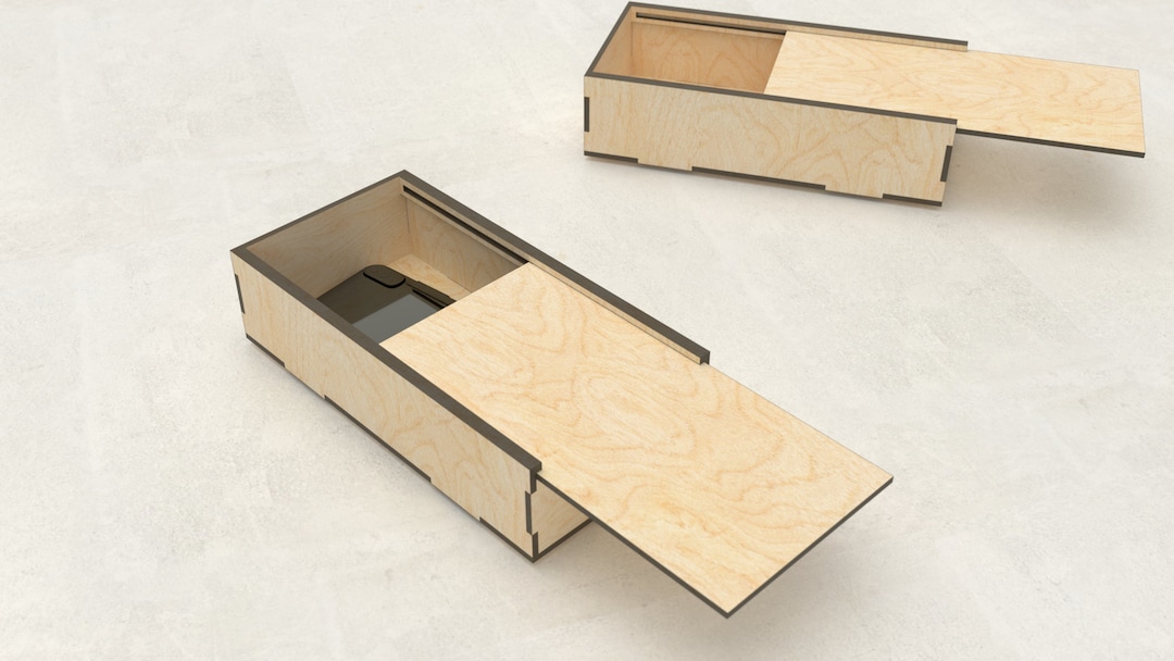 Laser Cut Slider Box Files: SVG DXF CNC (digital Download) - Etsy