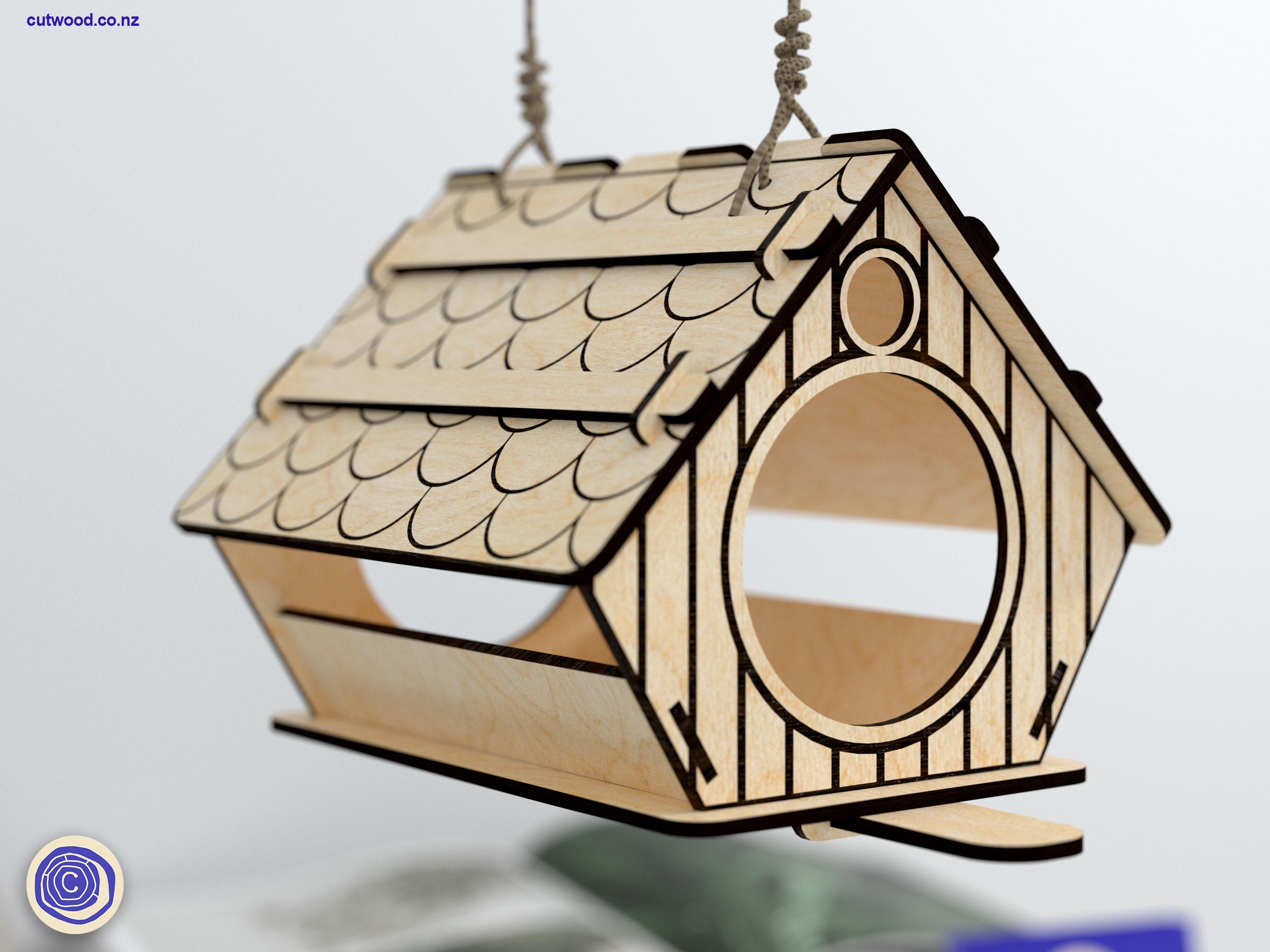 Laser Cut Bird House Svg File Vector Laser Template - Etsy