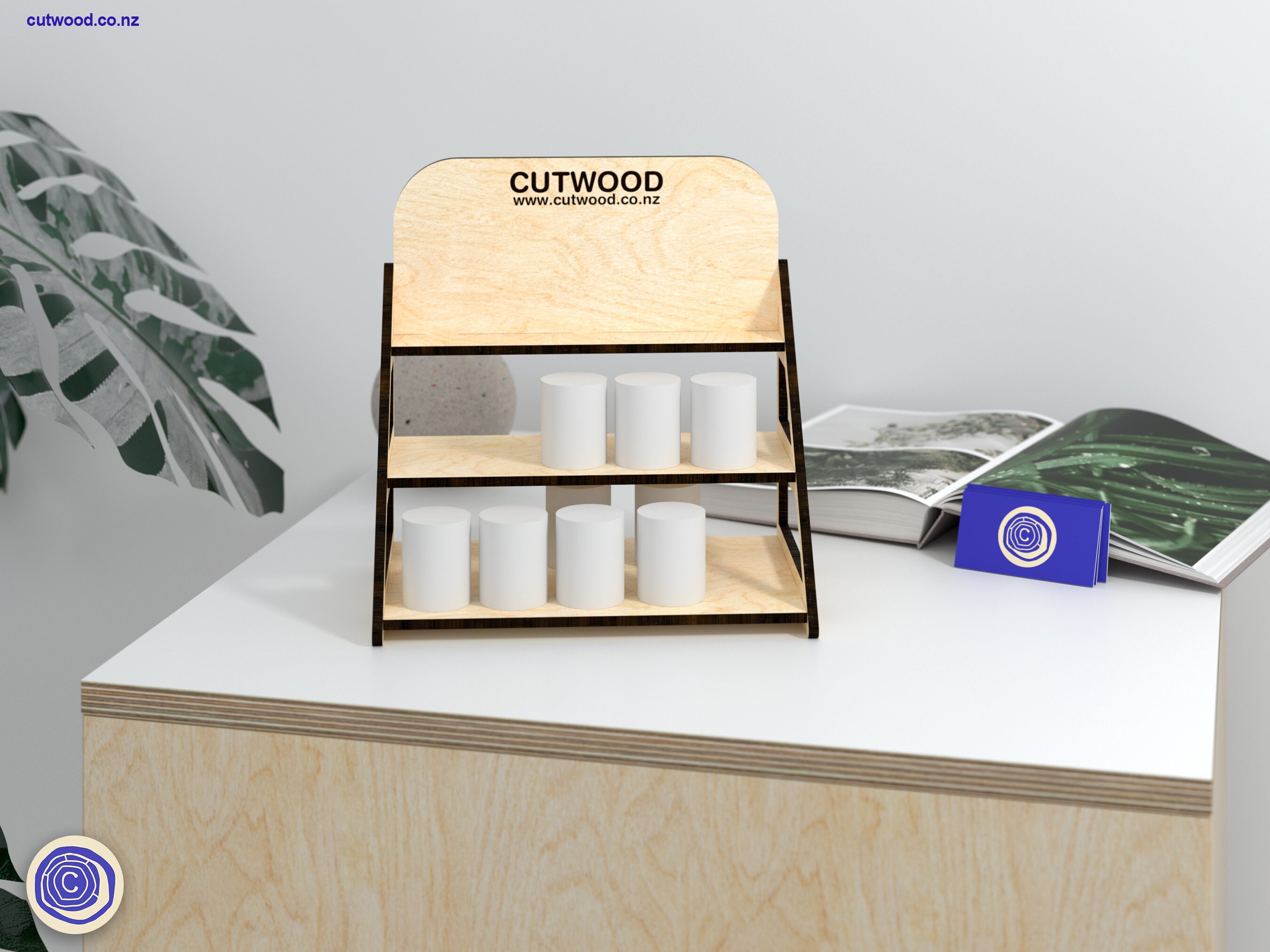 3 Tiered Display Stand Cut Out Sides Shop or Market - Etsy