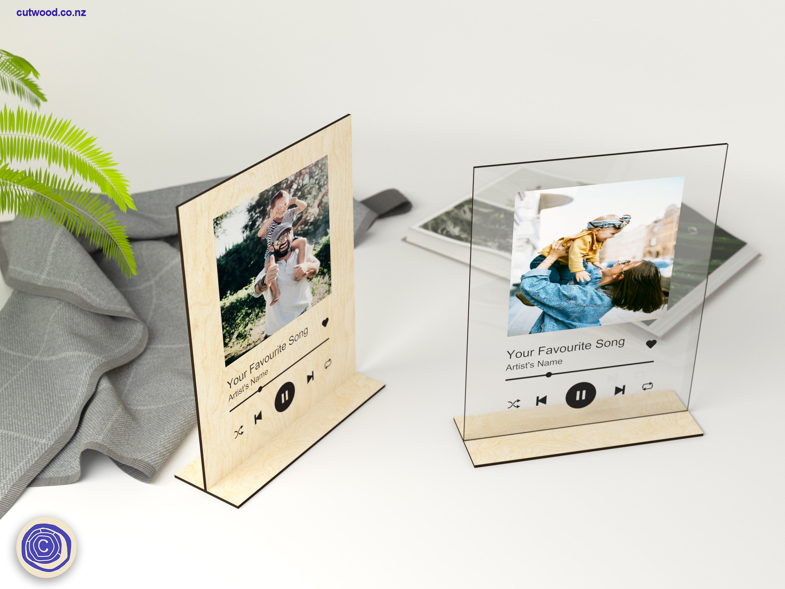 Song Plaque With Stand - Music Plaque Laser Cut File - for Acrylic ...