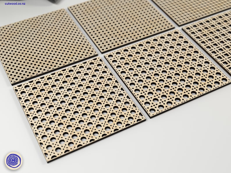 Rattan Cane Weaving Digital Cut Files SVG DXF DWG Ai - Etsy