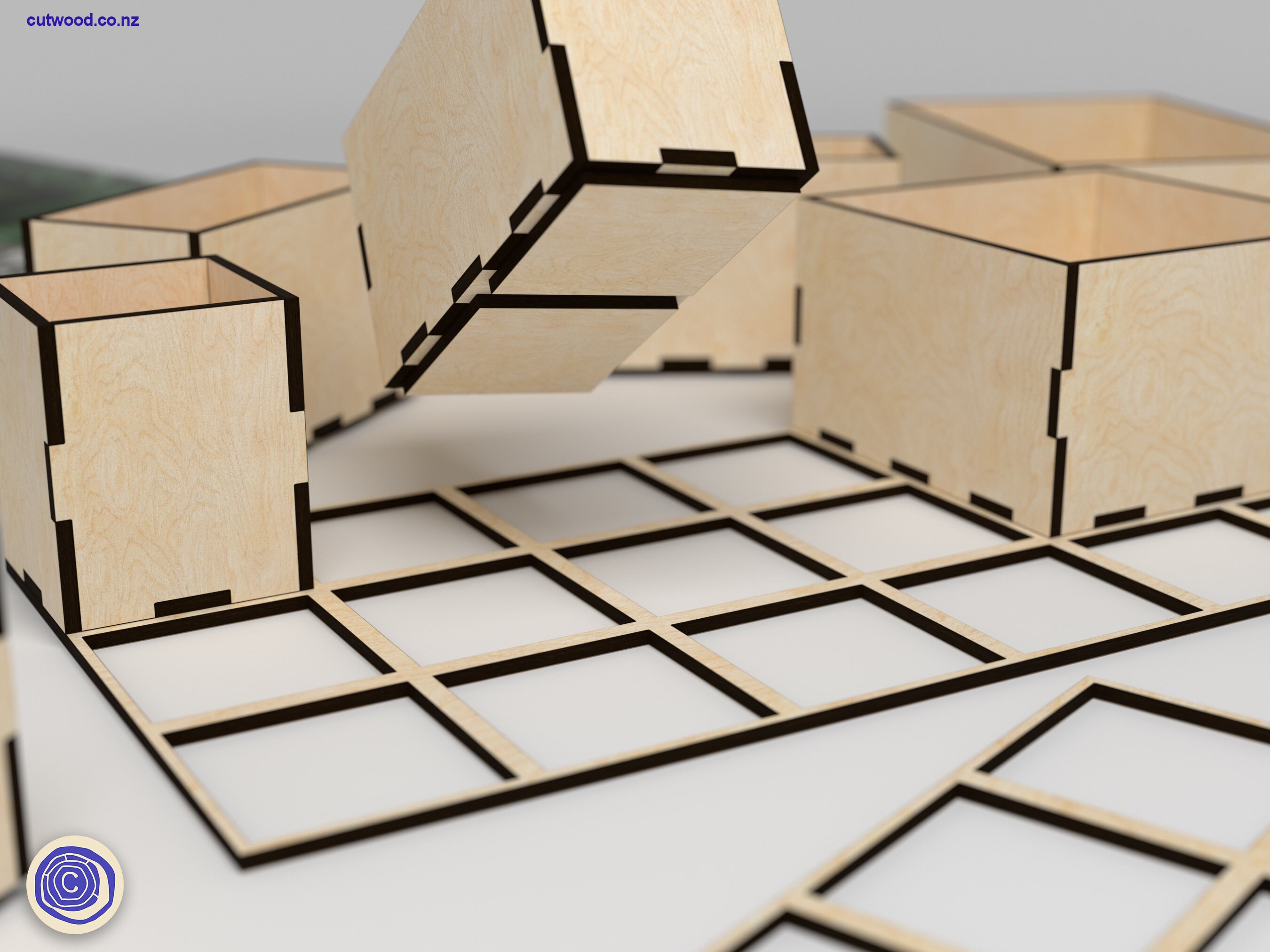 Box Storage Organizer Boxes Set Lasercut Organization System - Etsy