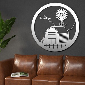 Barn and Windmill Art - Dxf and Svg Files - Laser CNC Plasma Waterjet ...