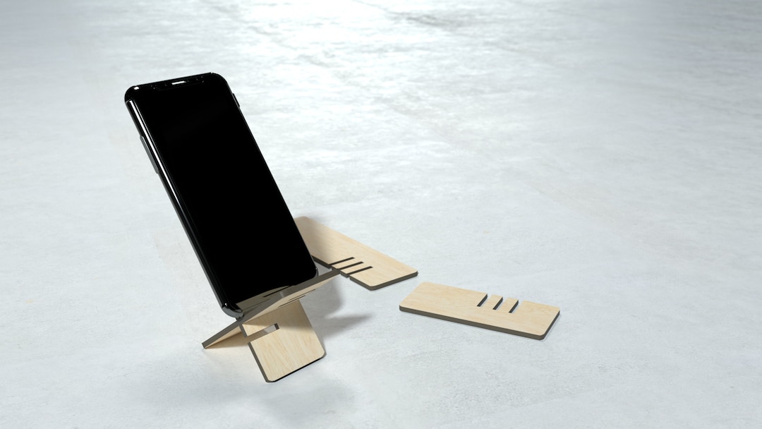 Phone Stand - Adjustable Angle Phone Holder - Laser Cut Files ...