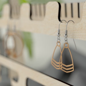 Earring Display Stand Laser Cut File: SVG, PDF, Ai - Etsy
