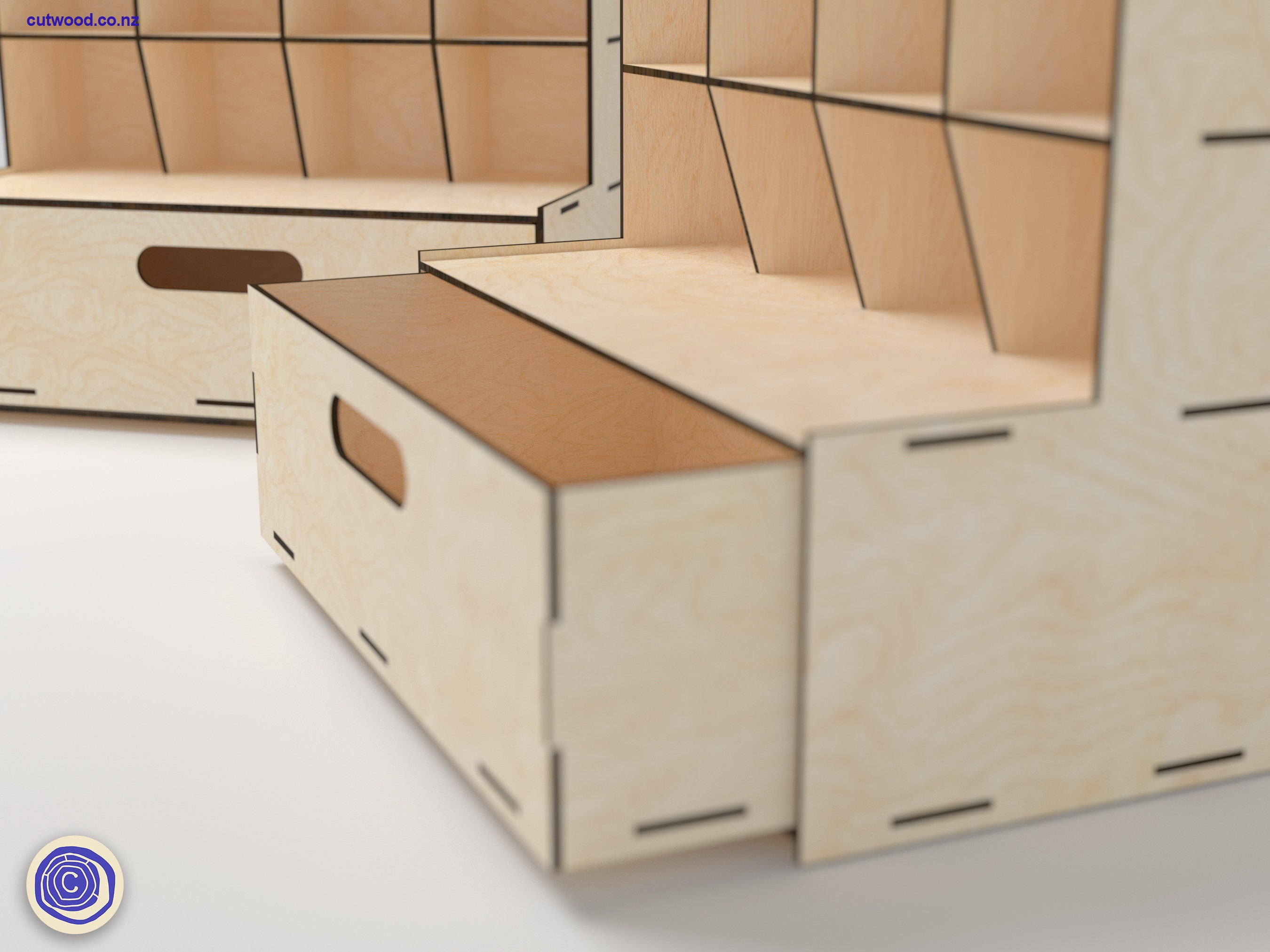 Organizer Storage Cubical Shelf Laser Cut Files Trinkets - Etsy