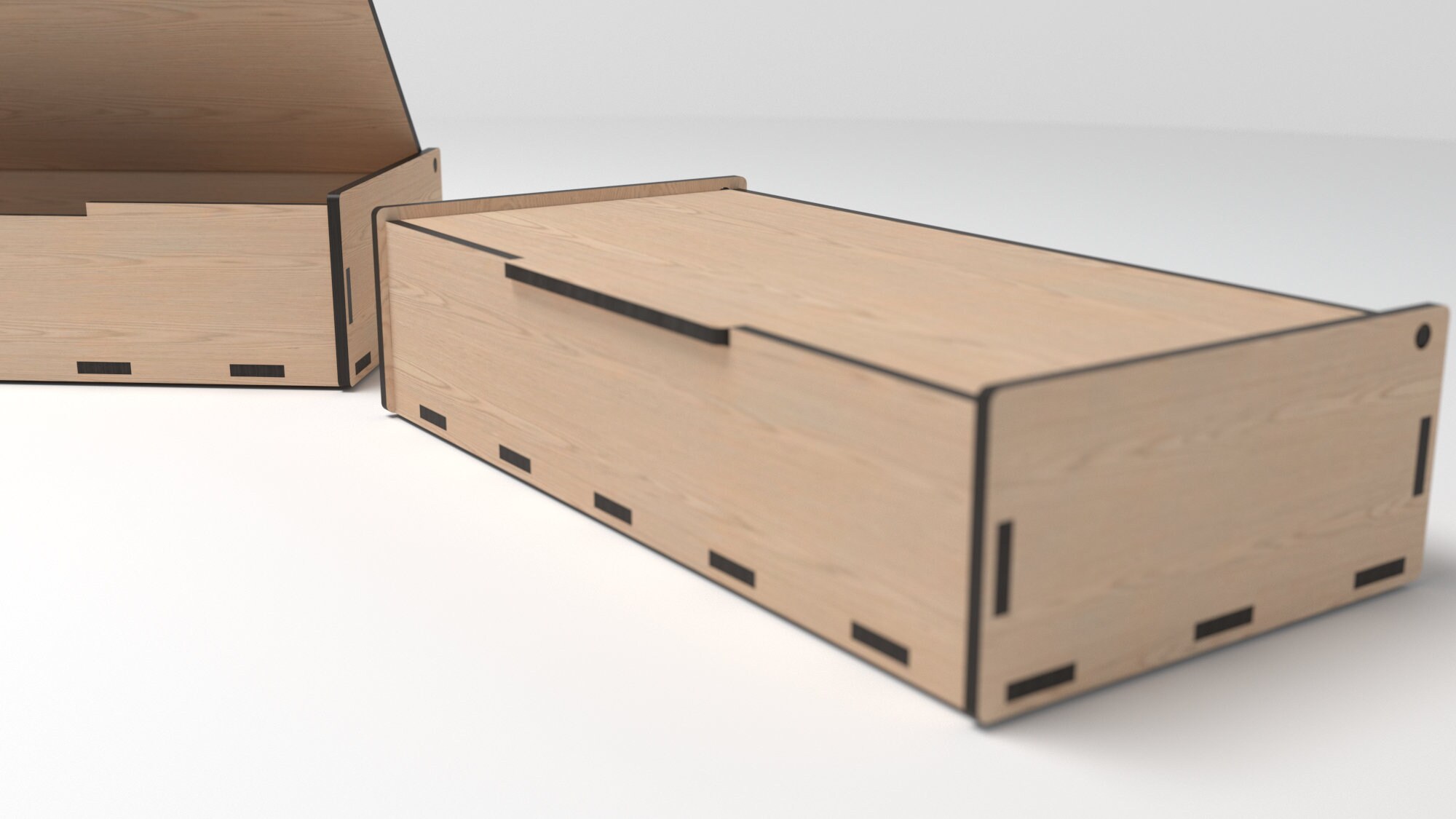 Box With Lid Laser Cut Files SVG DXF Glowforge Files | Etsy UK