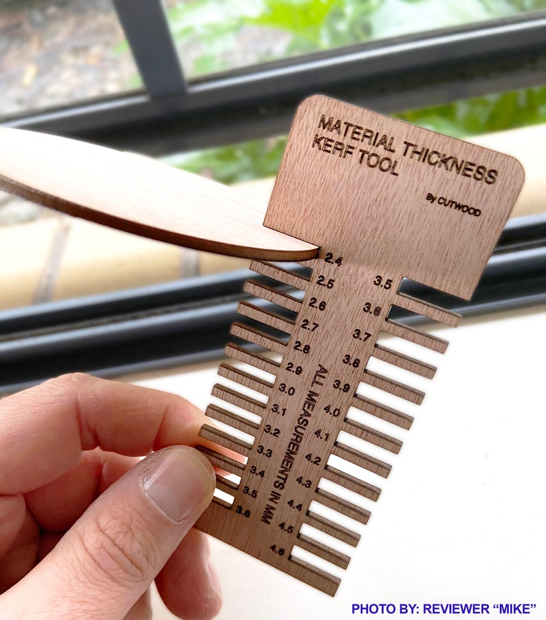Material Thickness Test Guide Set Kerf Tool for Laser MM - Etsy