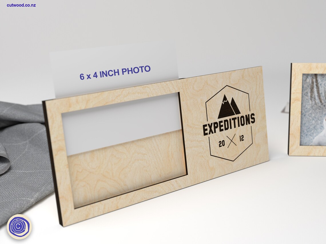 Laser Cut Slot in Picture Frame Landscape 6 X 4 Photo Svg - Etsy