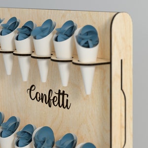 Confetti Cone Stand - Wedding Confetti Display - Glowforge - Laser Cut ...