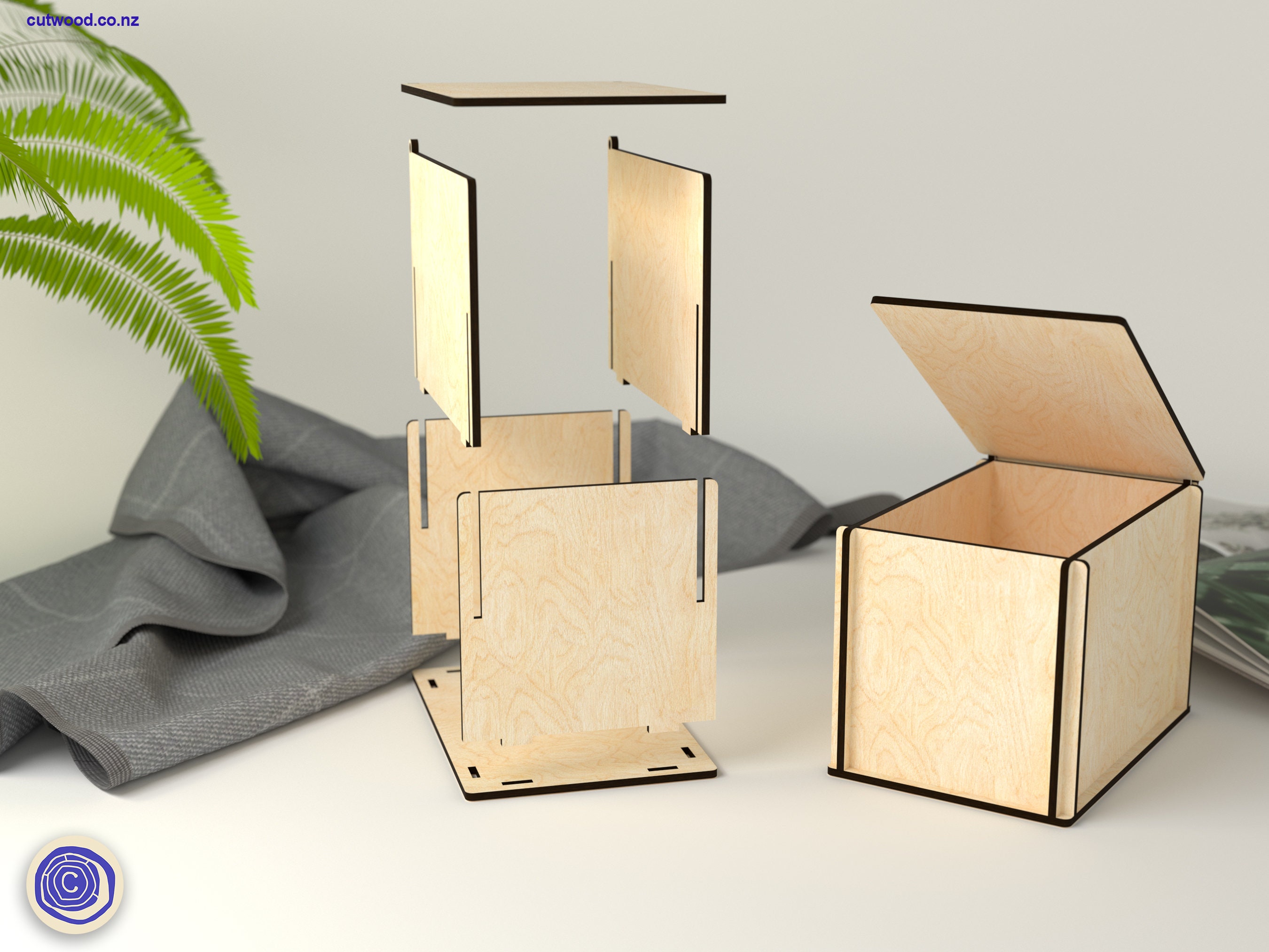 Laser Cut Box Files SVG DXF Laser Plans Laser Cut Cnc - Etsy Canada