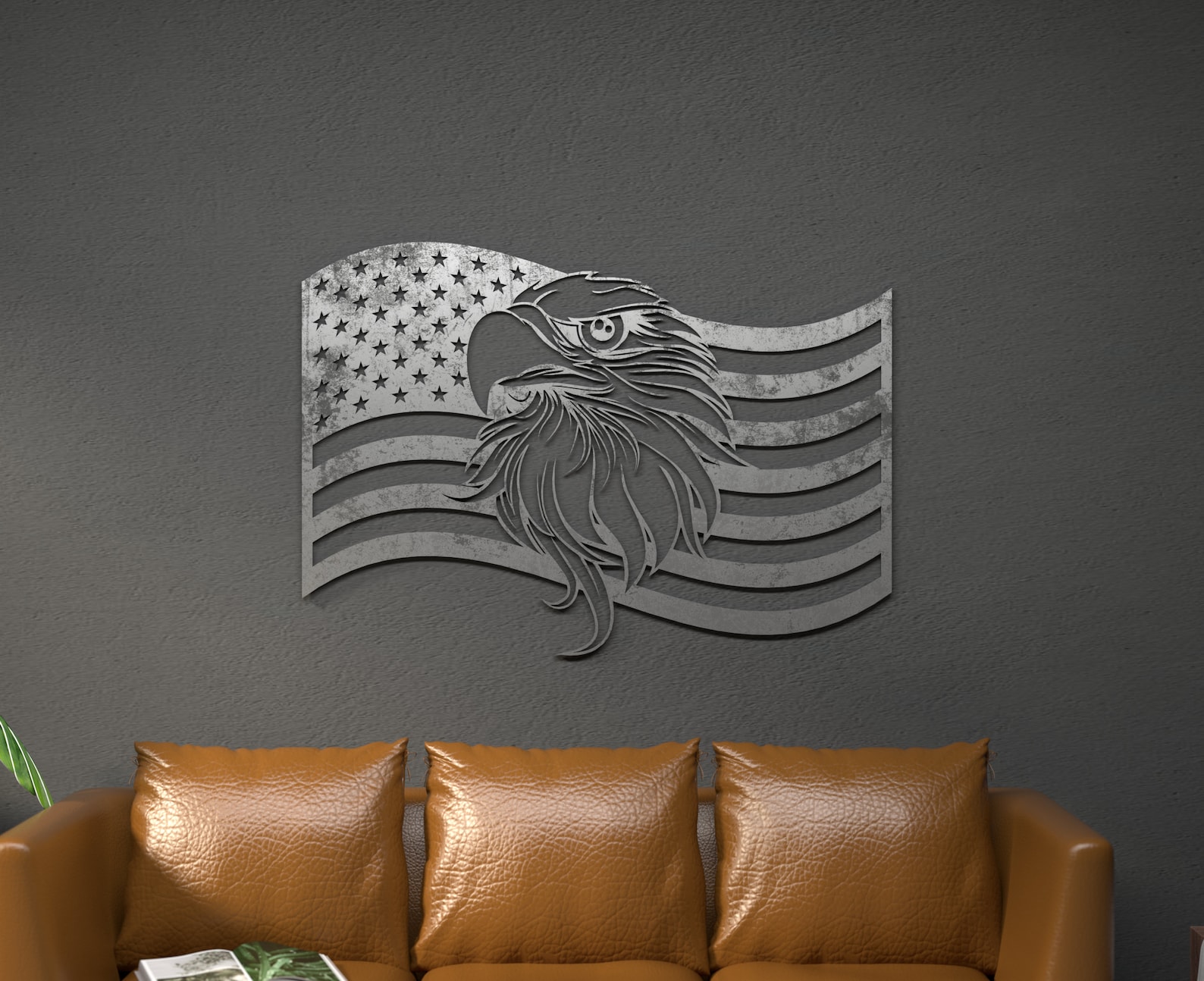 USA Eagle and Flag Wall Art: CNC Laser Plasma Cut Files (digital File ...