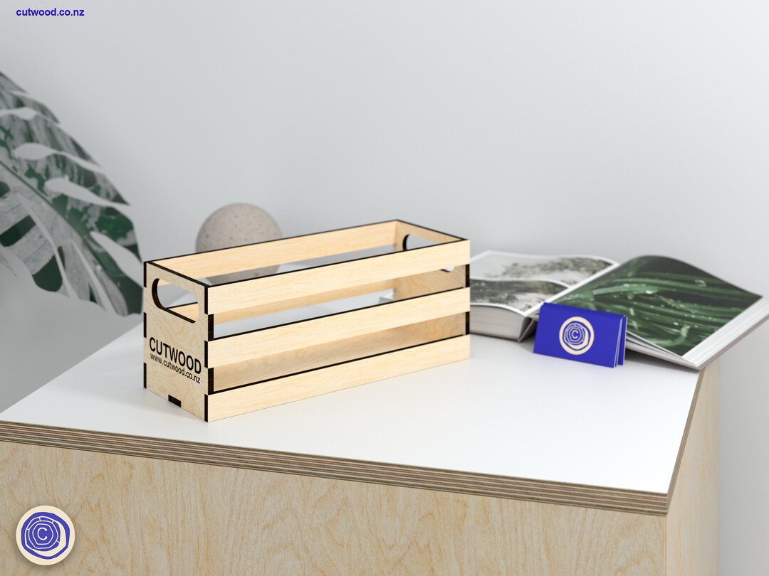 Wood Crate Display Stand - Wooden Crate Shop or Market Display - Laser ...