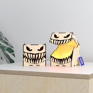 Halloween Mimic Chest Box: Laser Cut File (ai SVG EPS) - Etsy