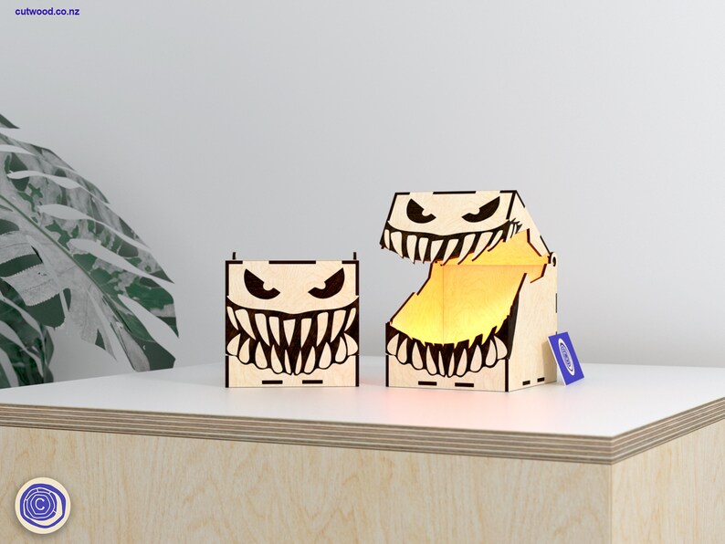 Halloween Scary Digital File Mimic Chest Box Ai SVG EPS - Etsy