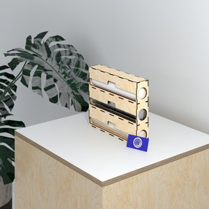 Kitchen Wrap Organizer: Laser Cut File, Glowforge SVG - Etsy