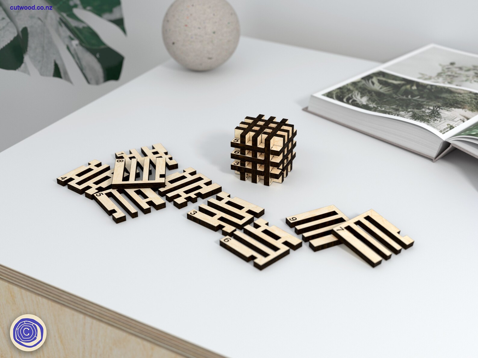 Laser Cut Puzzle Cube Toy: Digital File for Glowforge (ai SVG PDF) - Etsy