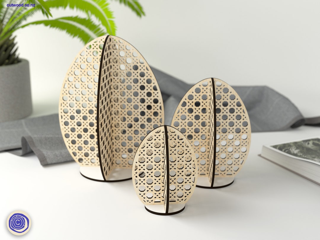 Rattan, Cane, Easter Eggs - Digital Cut Files - SVG, DXF, DWG, Ai - for ...
