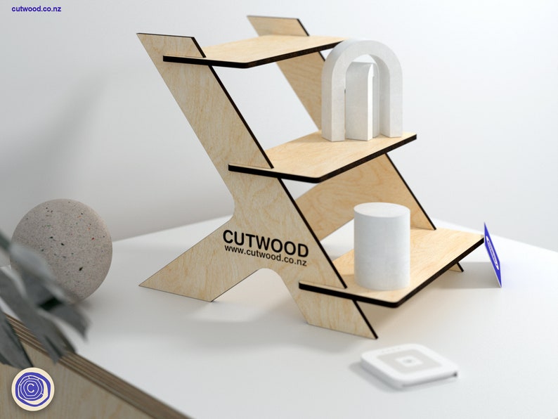 Cascading Counter Display Stand Digital File Ai SVG EPS - Etsy