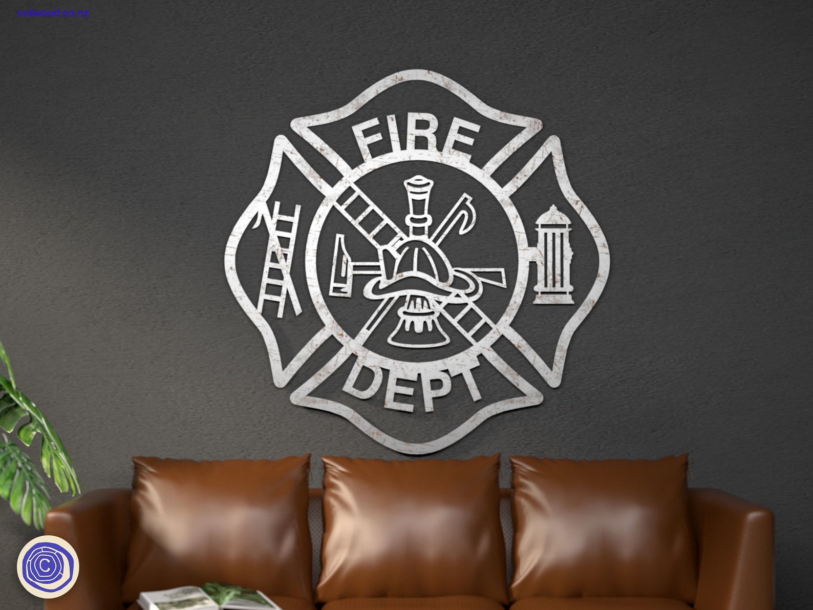 Fireman's Maltese Cross Metal Wall Art - CNC Laser Cut Files (digital ...