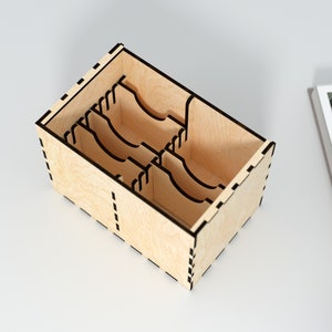 Card Storage Laser Cut Box Files - SVG, DXF, Laser Plans, Laser Cut ...