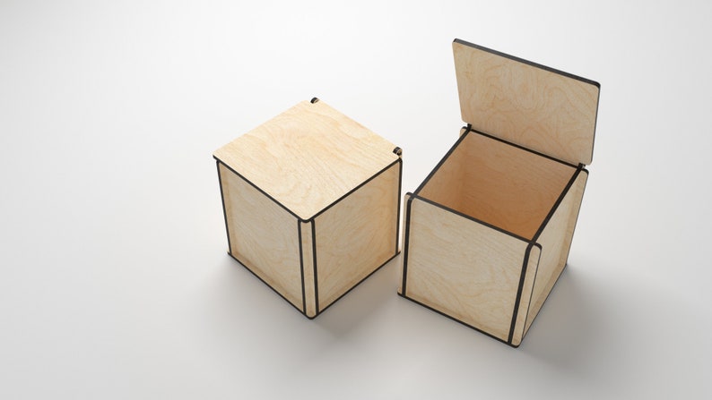 Laser Cut Box Files SVG DXF Laser Plans Laser Cut Cnc | Etsy