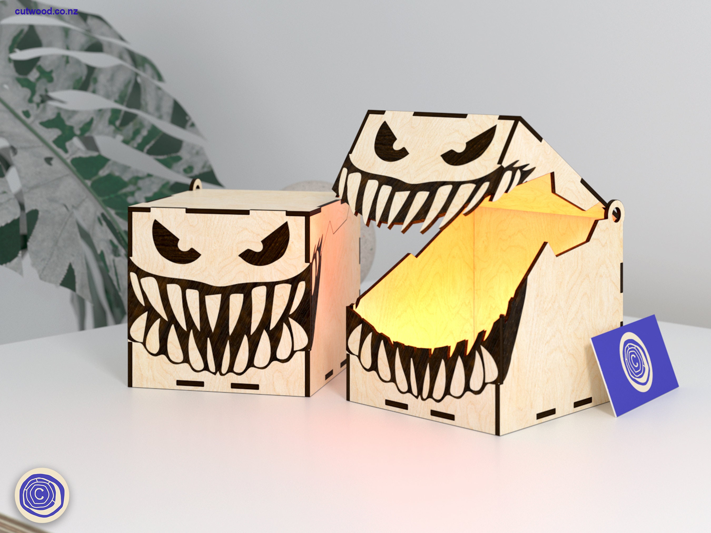 Halloween Scary Digital File Mimic Chest Box Ai SVG EPS - Etsy