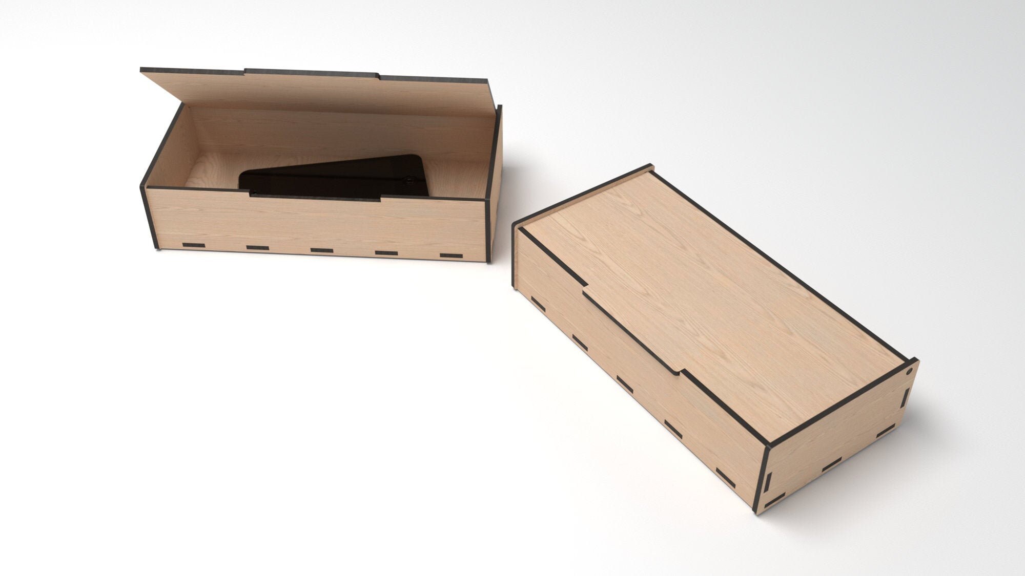 Box with Lid Laser cut files SVG DXF glowforge files | Etsy