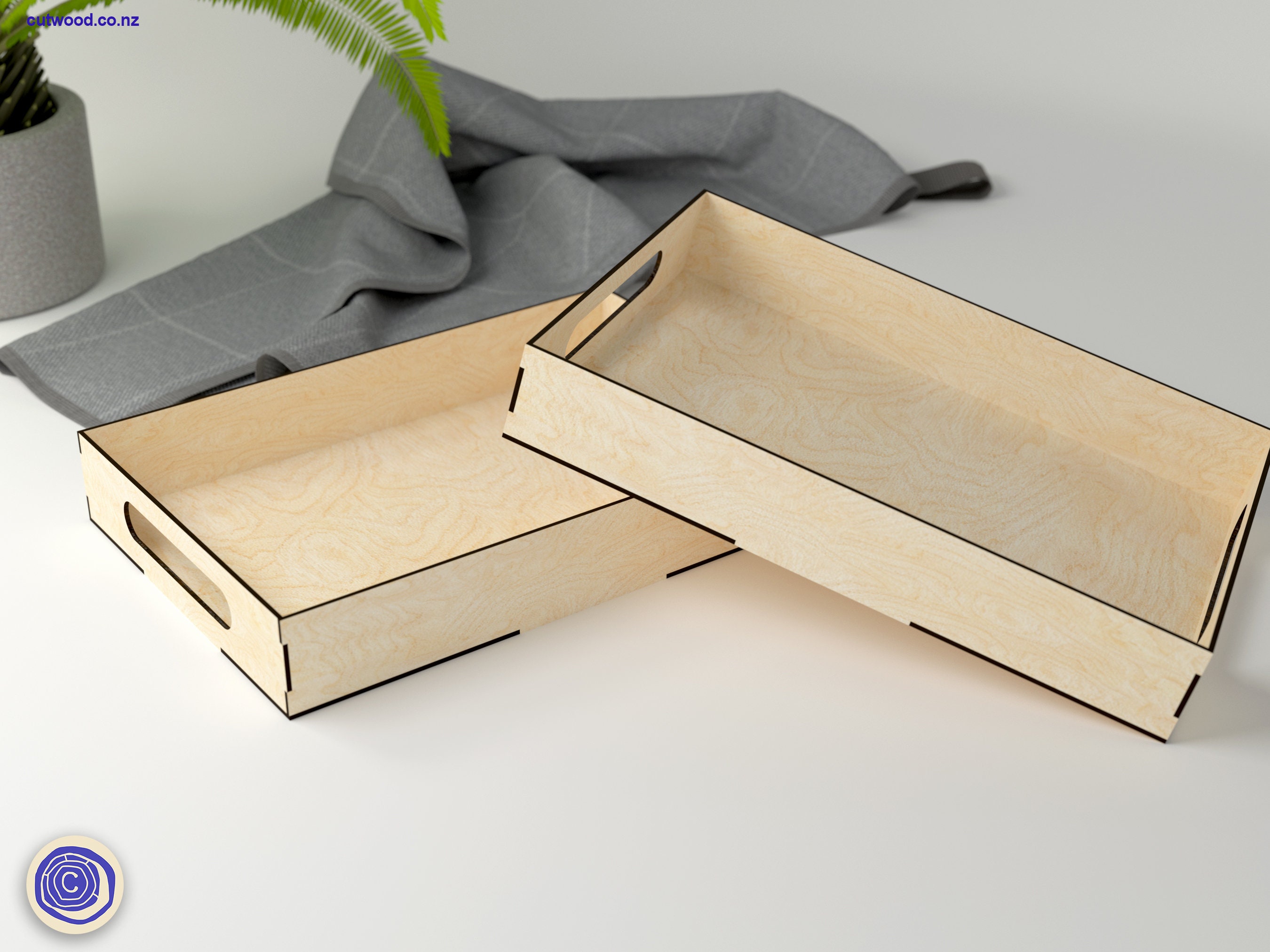 Flat Wooden Serving Tray Digital File Ai SVG EPS Laser Cut - Etsy